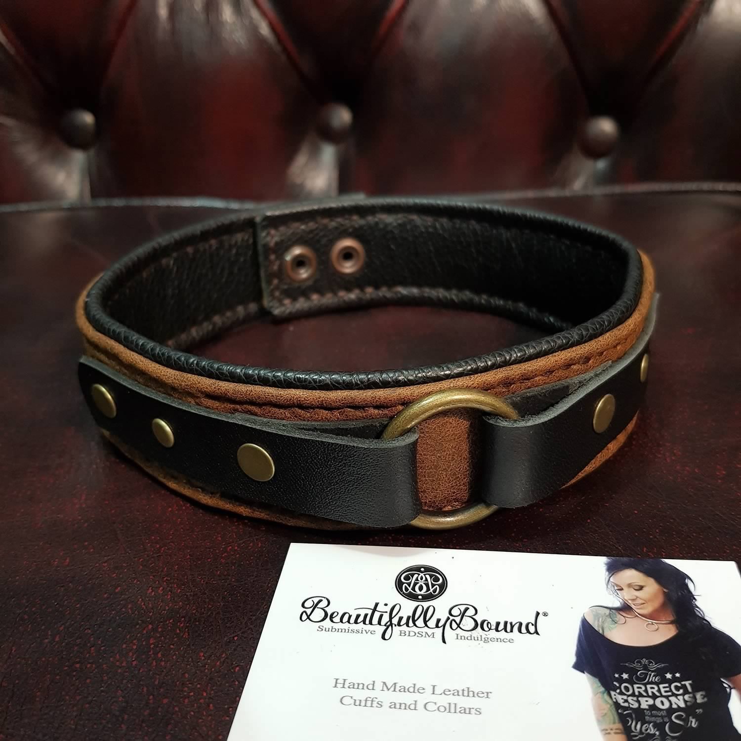 O MALE SUBMISSIVE COLLAR | SUBMISSIVE COLLARS | HAND MADE